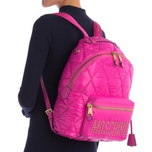 Moschino | Bags | Moschino Quilted Backpack | Poshmark